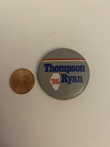 Thompson Ryan ‘86 Illinois Political Pin Back Button P31 | eBay