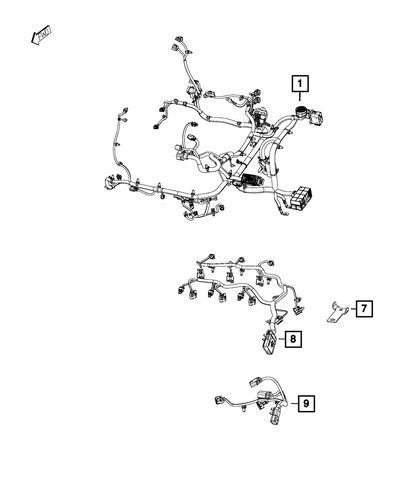 Genuine Mopar Engine Wiring 68236867AH | eBay