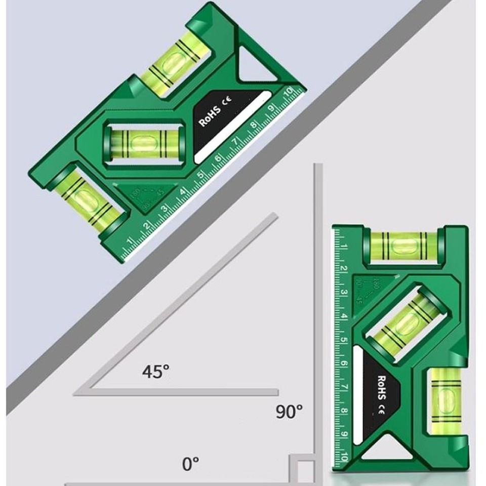 2PCS Small Magnetic Level Tool for For MINI Ruler with Accurate Bubbles ...