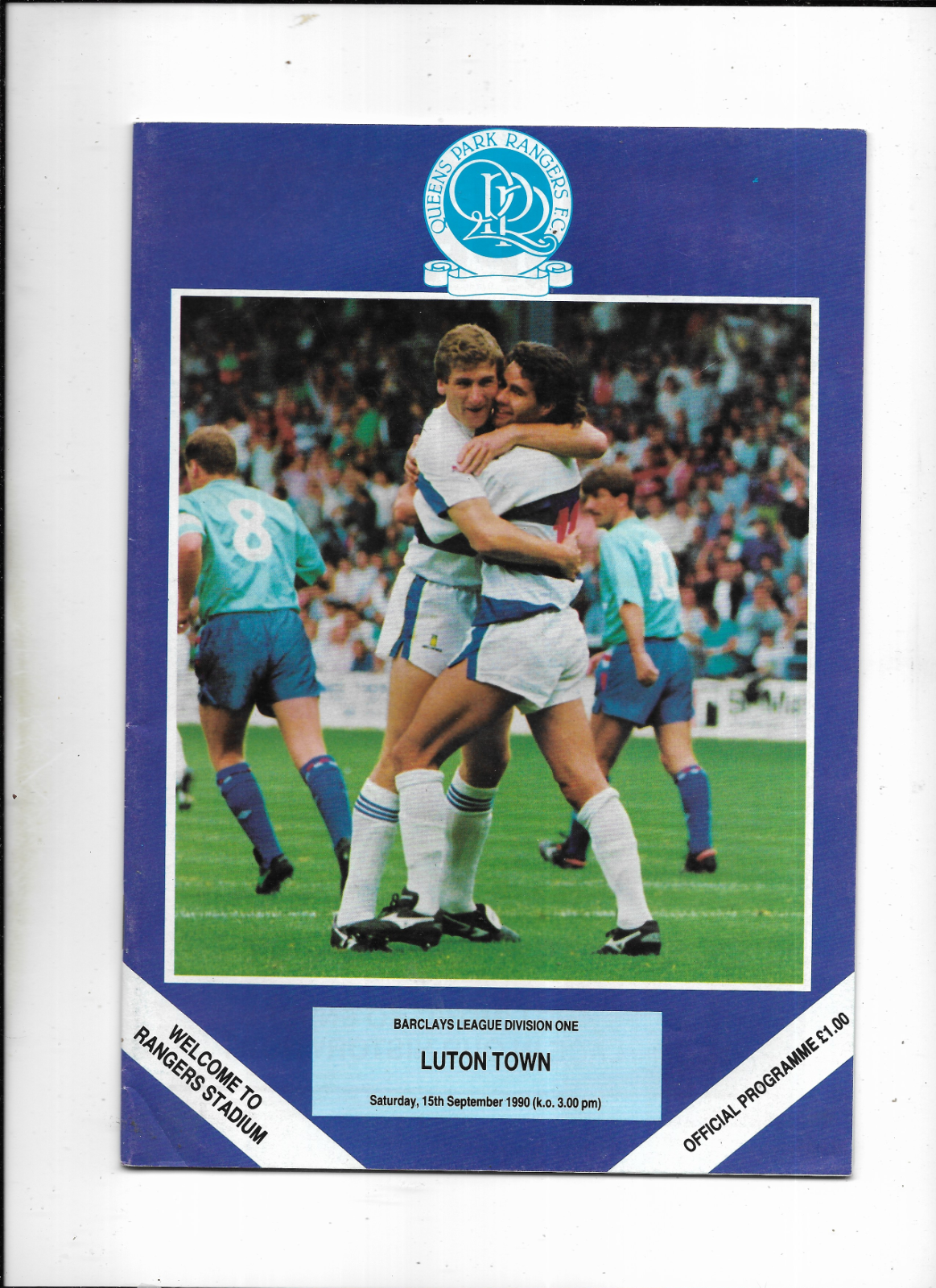 QUEENS PARK RANGERS V LUTON TOWN 15/09/1990 DIVISION 1 (19) | eBay UK