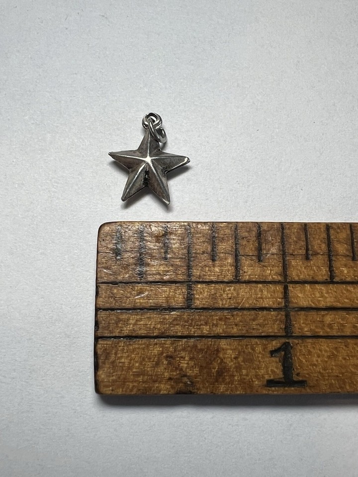 Vintage Sterling Silver 925 Star Charm Small Star Charm | eBay