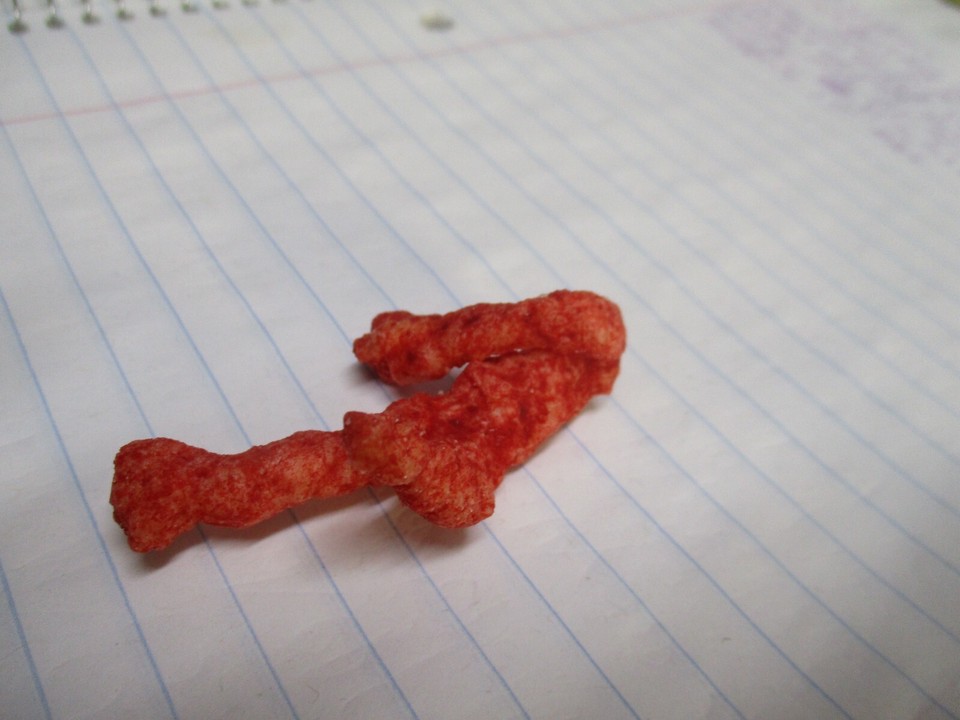 Flaming Hot Cheeto Shaped Like Donald Trump Golfing Measures 2 1/4 ...