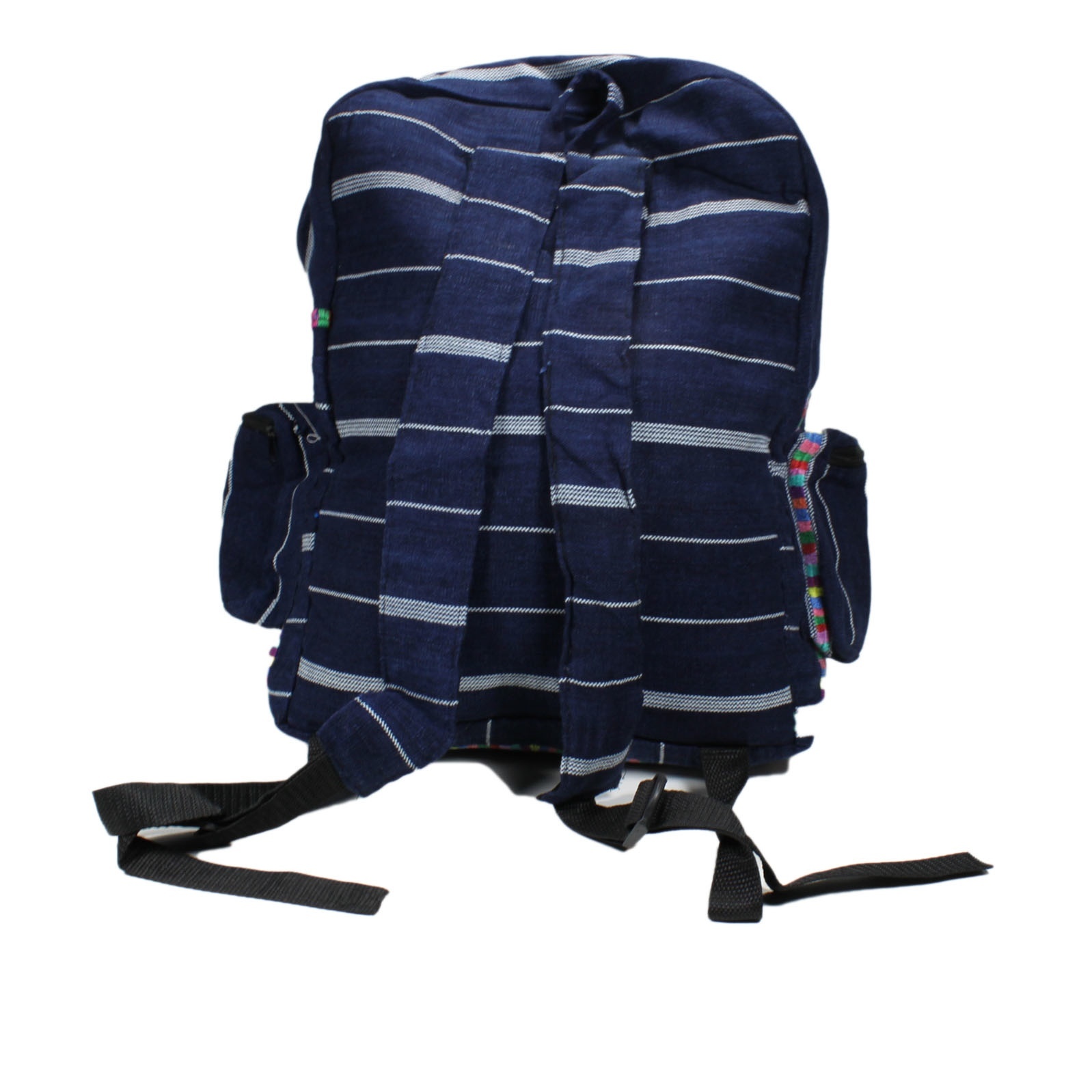 Blue Jean Stripe Backpack Tapestry Bag Hippie Boho 100% Cotton 15" | eBay