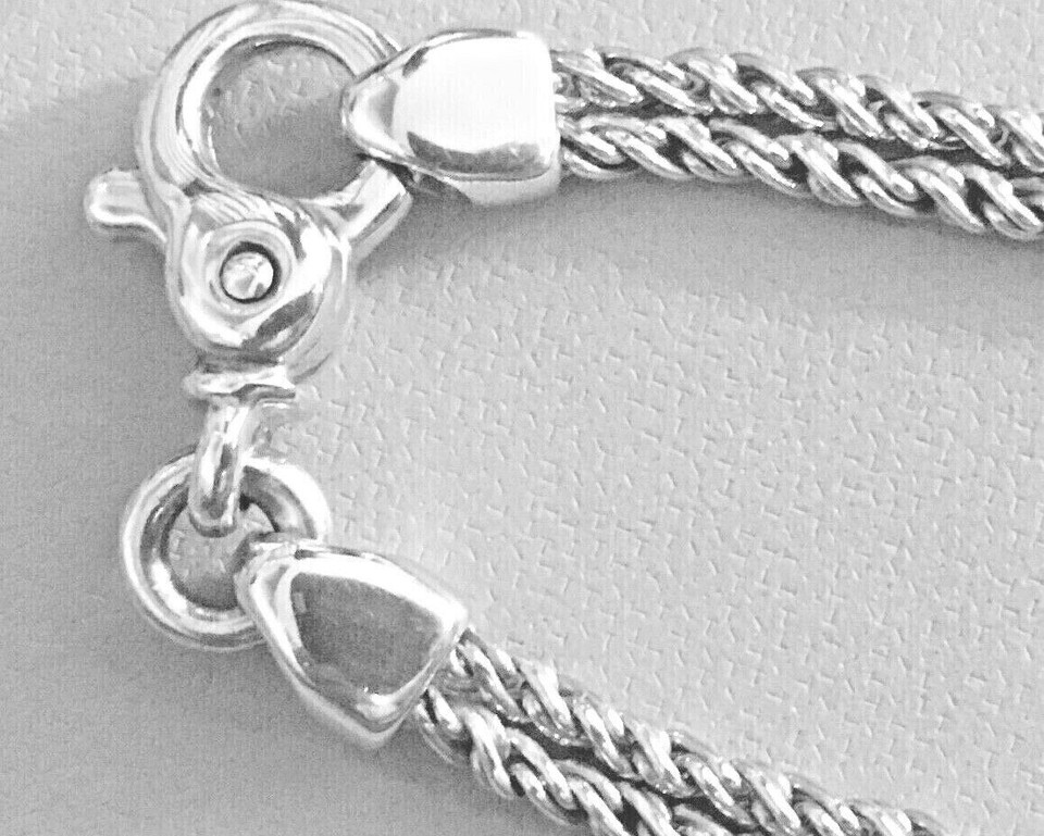 Tiffany & Co. Sterling Silver Love Knot Pendant Double Rope Chain ...