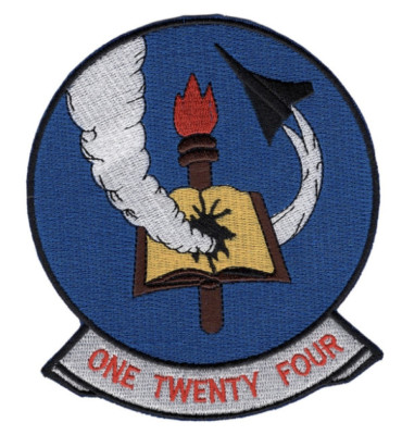 5" NAVY VF-124 PLANE THROUGH A BOOK EMBROIDERED PATCH | eBay