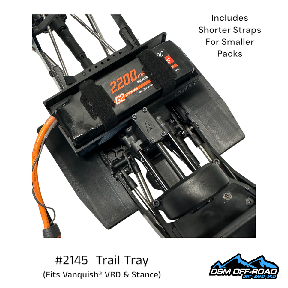 Trail Tray Large Battery Tray for Vanquish VRD Carbon, Kit & Stance | eBay