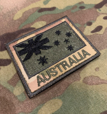 Australian Flag Patch Tactical Hook Loop ANF Army Multicam SAS 2CDO ...