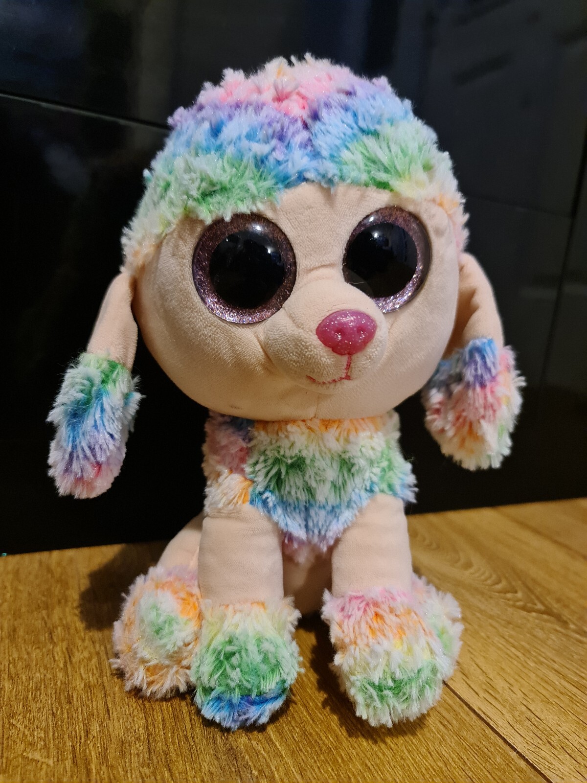 Ty Beanie Boo Boos Rainbow The Poodle Dog Soft Toy 8421372232 | eBay