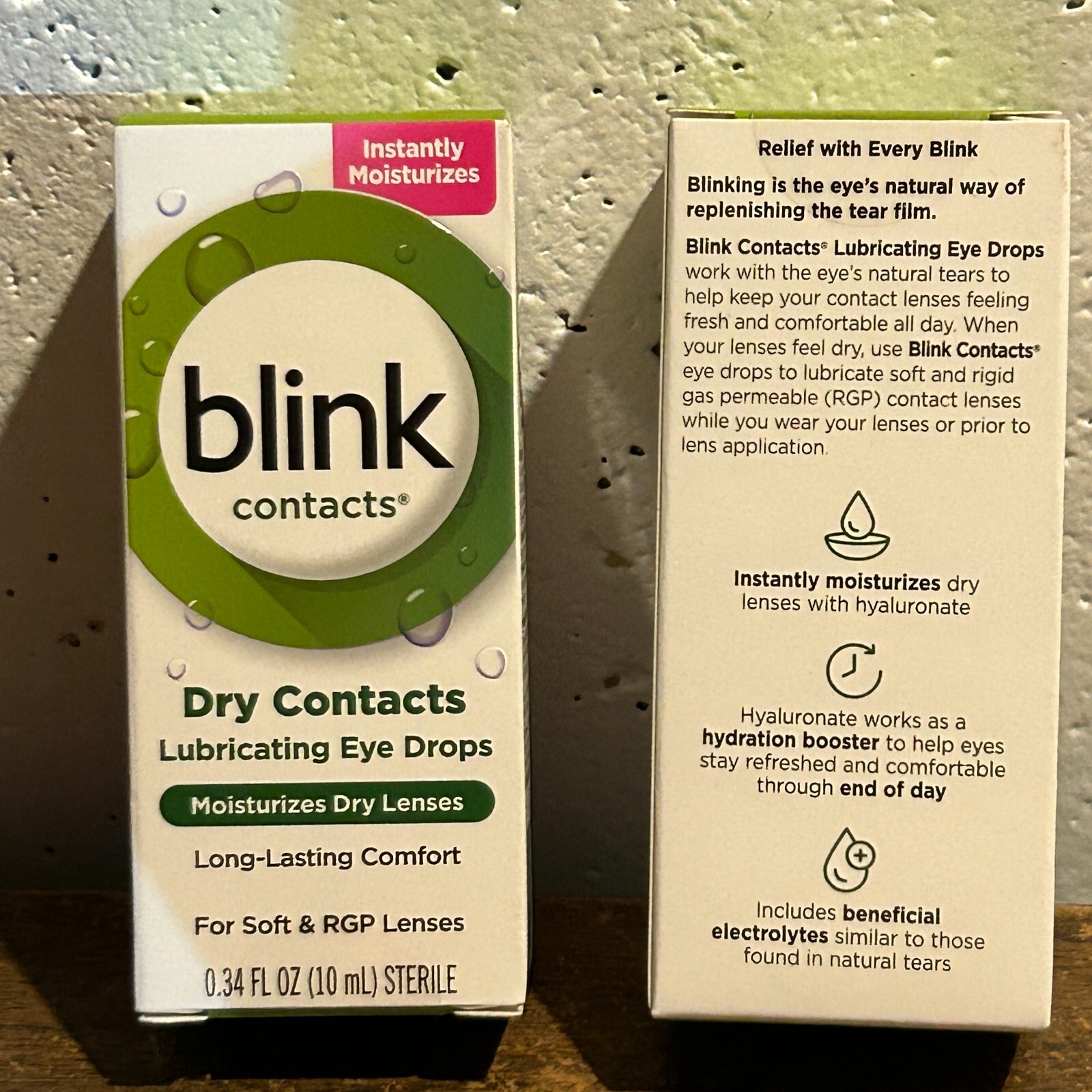 blink Dry Contacts Lubricating Eye Drops .34 fl oz 2-pack | eBay