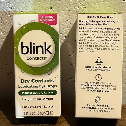 blink Dry Contacts Lubricating Eye Drops .34 fl oz 2-pack | eBay