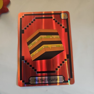 McDonald's Minecraft Big Mac Crystal Code Card Unused shipping card | eBay