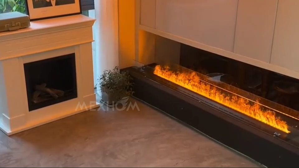 3D Electric Fireplace With Remote Control, Flame Color, Connect The ...