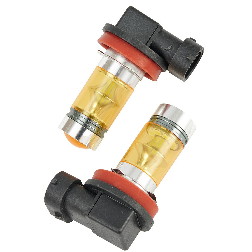 Long lasting Performance 2323 LED 100W H11 H8 Fog Light Yellow Bulbs ...