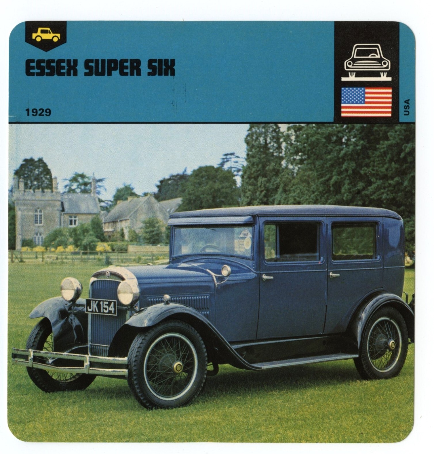 Essex Super Six - GT / Production Car Edito Service SA Auto Rally Card ...