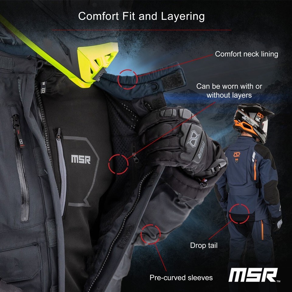 MSR™ Xplorer Adventure Motorcycle Jacket Large Grey | eBay