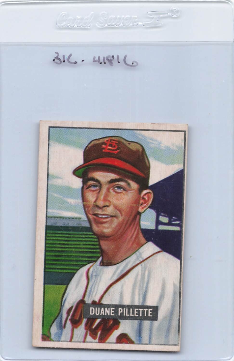 1951 Bowman #316 Duane Pillette Browns VG/EX 51B316-41816-1 | eBay