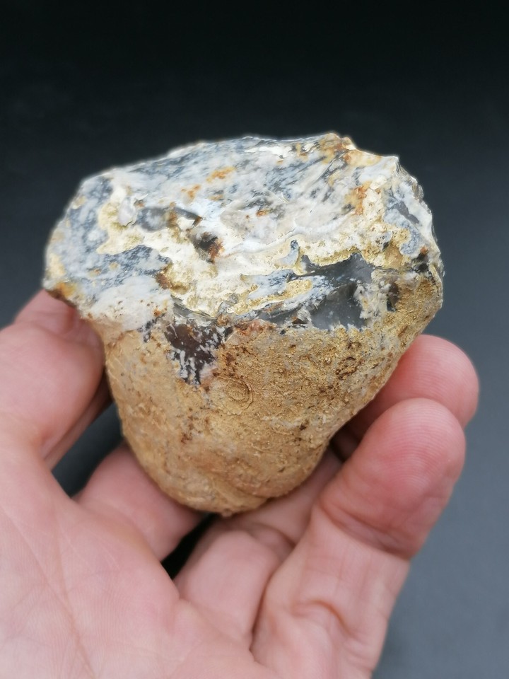 Lower Paleolithic Acheulean France Chopping Tool in flint Prehistoric ...