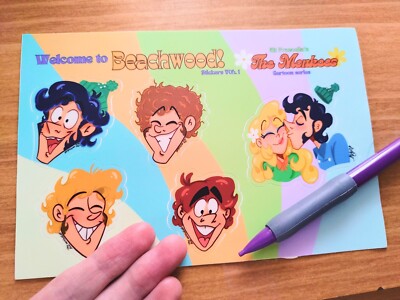 Monkees Cartoon Series Sticker Sheet - Kit "Sunny G" | eBay