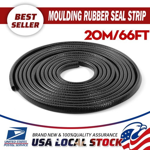 20M Car Door Edge Trim Lock Guard Moulding Rubber Black Seal Protector ...