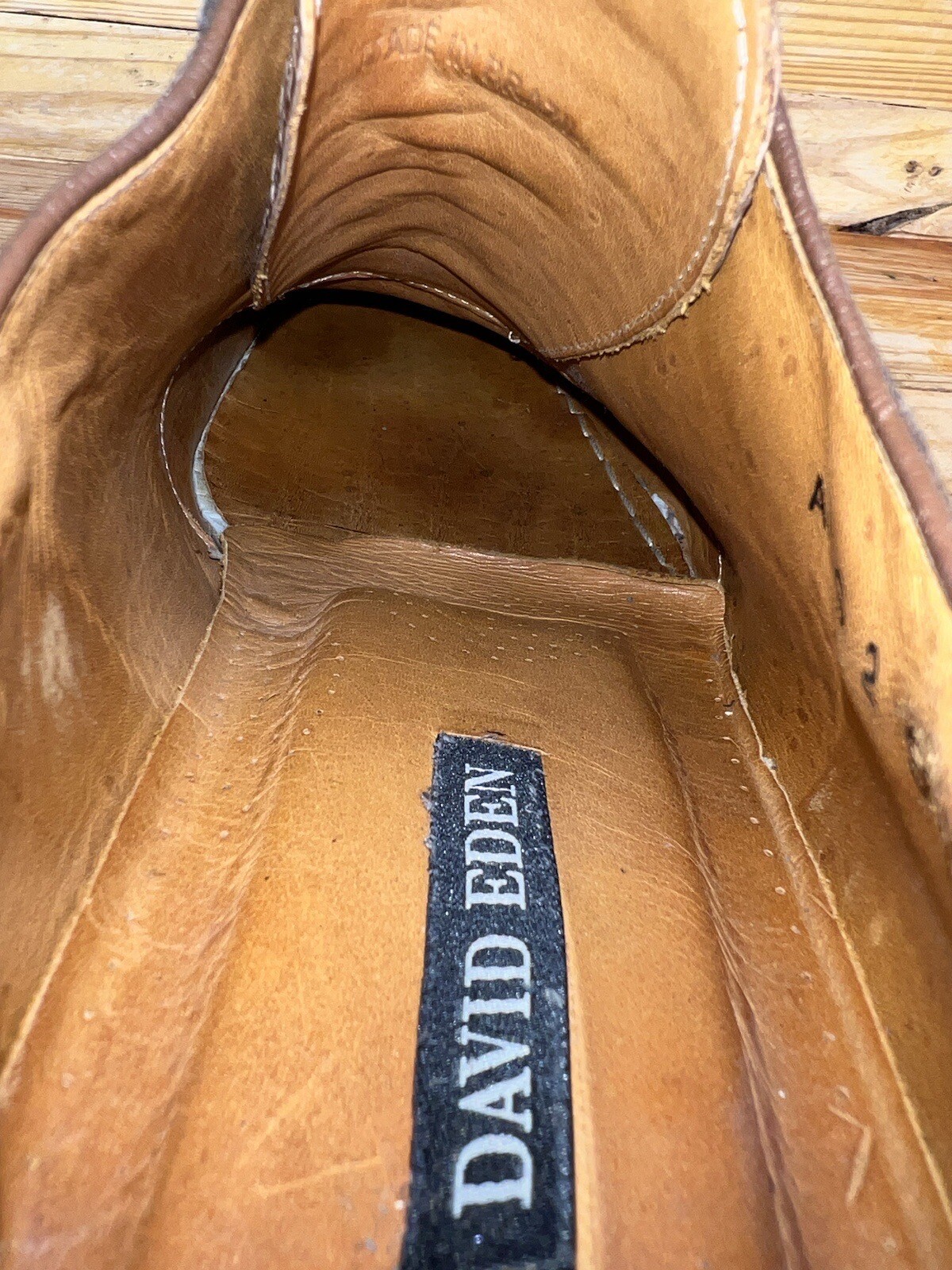 David Eden Genuine Alligator Crocodile Brown Leather Oxford Dress Shoes ...