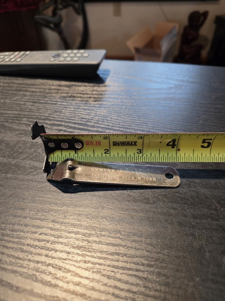 Vintage DUQUESNE PILSENER BREWING Beer Bottle Opener Pittsburgh Finest ...