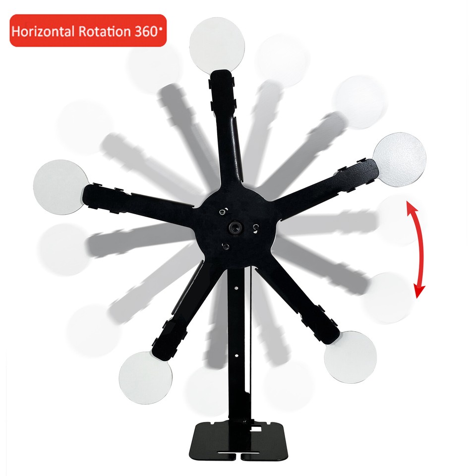 Atflbox Rotate The Metal Shooting Target With 5 Steel Plates For ...