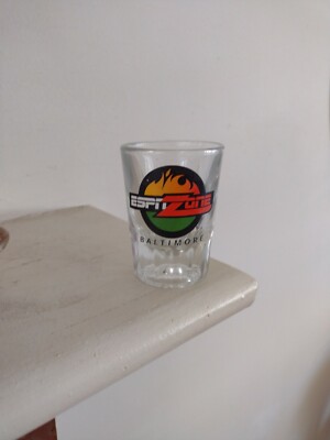 ESPN Zone BALTIMORE Glass Sports Bar Heavyweight Shot Glass 3" Tall | eBay