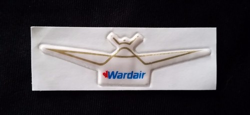 WARDAIR CANADA AIRLINE PLASTIC STICK ON JUNIOR FLIGHT PILOT WINGS BADGE ...