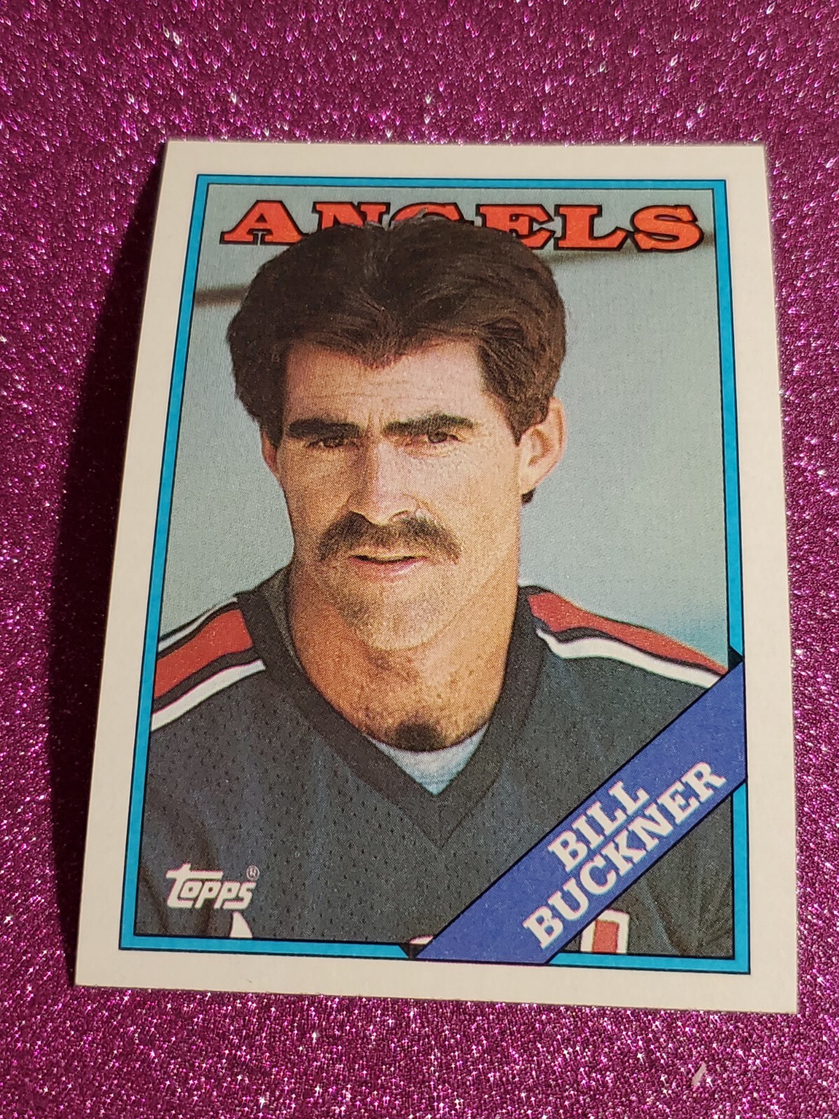 1988 Topps Bill Buckner California Angels Baseball card #147 MLB Red ...