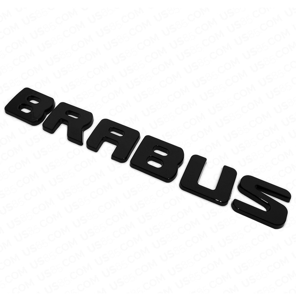 Brabus Emblem 3D Trunk Logo Nameplate Badge Letter Mercedes AMG - Gloss ...
