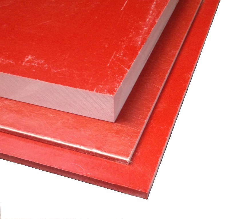 GPO3 Electrical Red Fiberglass Sheet 3/8" Thick x 12.0" Wide x 12.0 ...