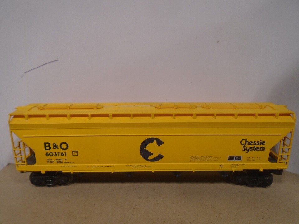 STANDARD O B&O CHESSIE SYSTEM 14" LONG COVERED HOPPER | eBay