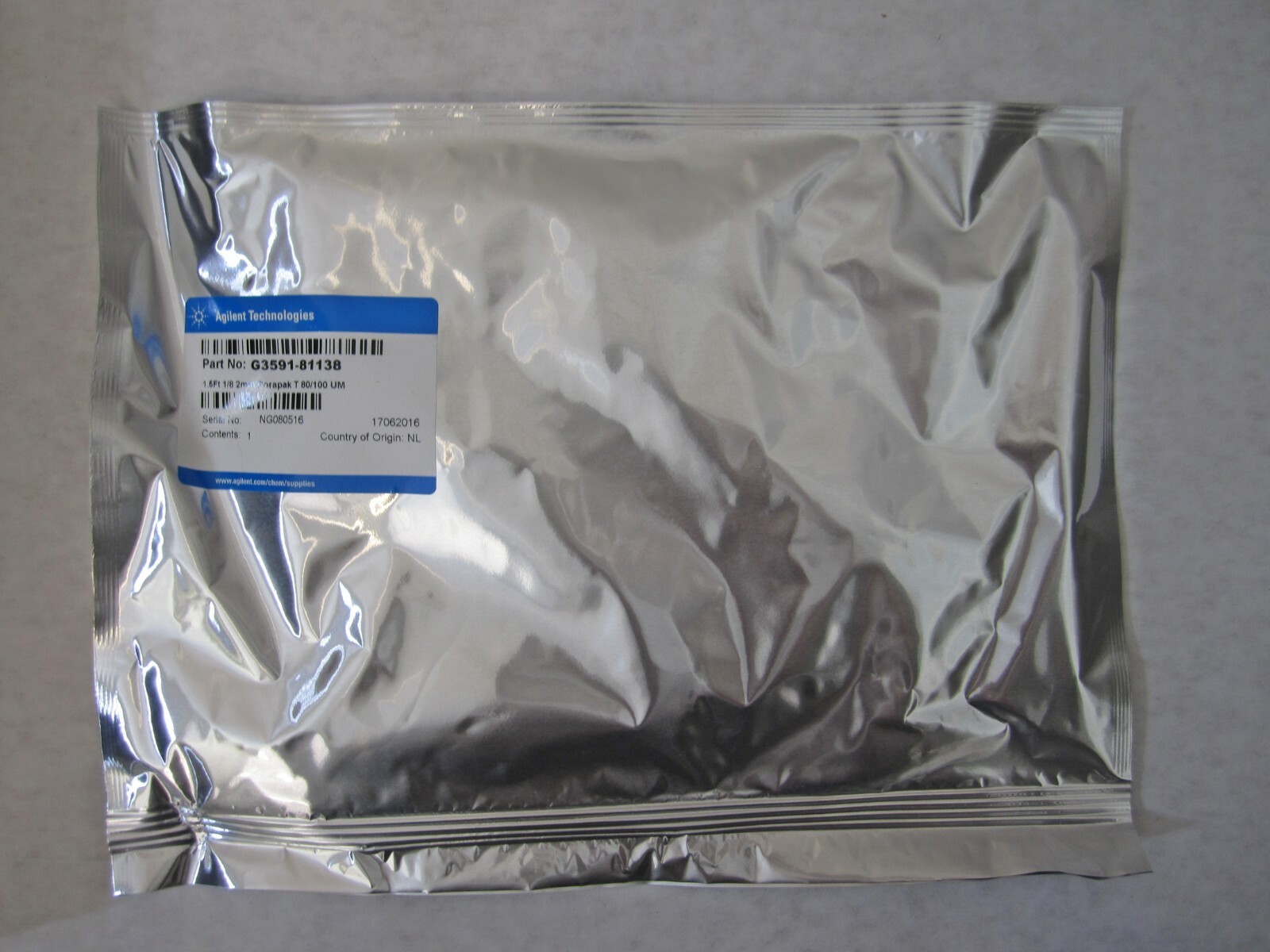 Agilent G3591-81138 J&W GC packed column 0.45 M, 1/8 in. OD, 2mm - FAST ...