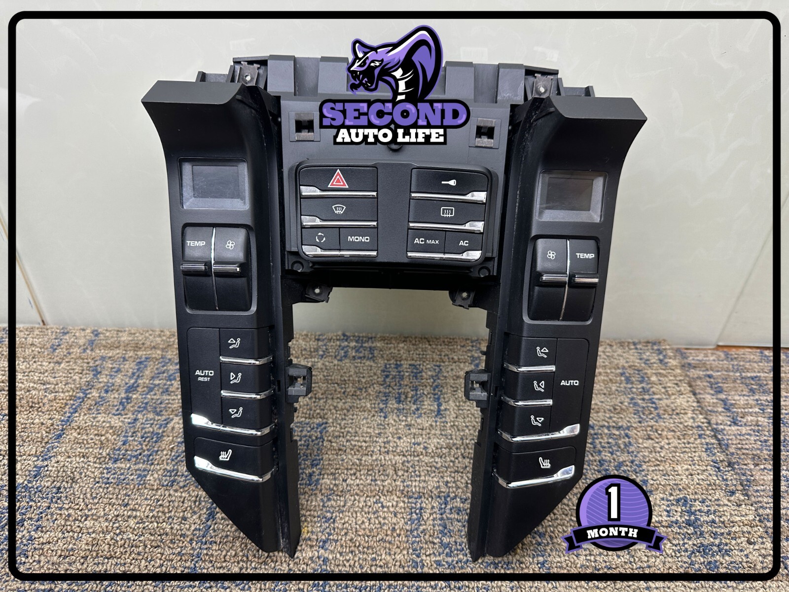 💎2011 - 2018 PORSCHE CAYENNE FRONT HEATER A/C TEMPERATURE CONTROL PANEL ...