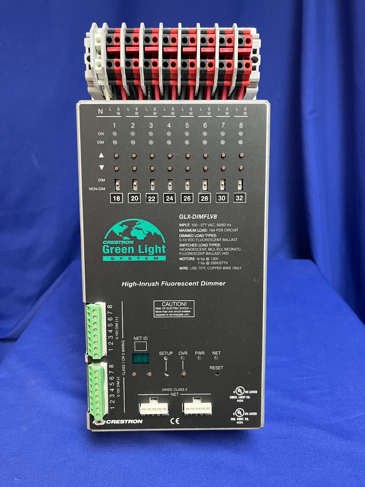 Crestron GLX-DIMFLV8, 8 Channel 0-10V Dimmer Module (6501758 ...