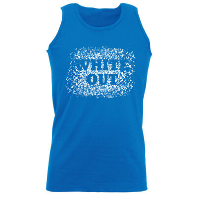 Skiing Snowboarding White Out - Funny Novelty Singlet Vest Unisex Tank ...