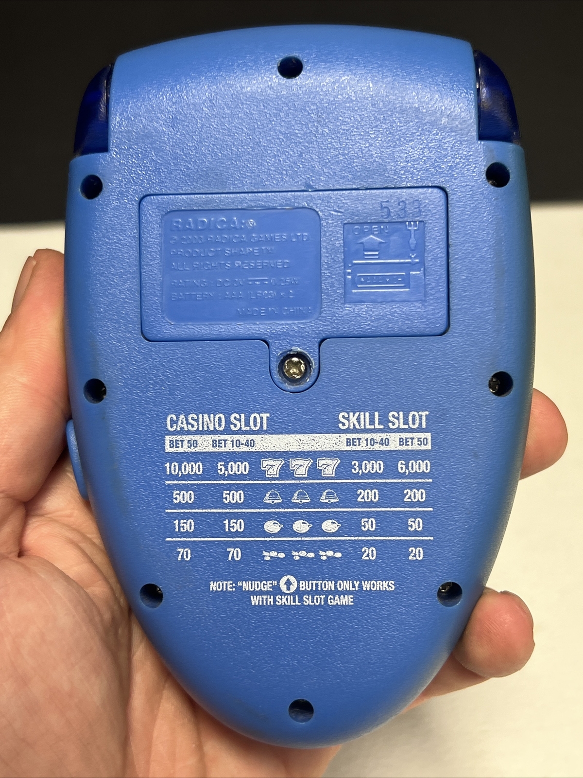 RADICA 2003 Handheld Game Lighted Slots Tested and Working | eBay