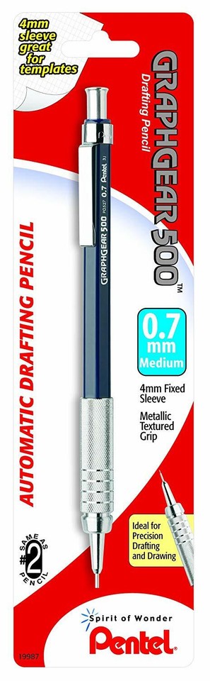 Pentel Graph Gear 500 Automatic Drafting Pencil 0.3 0.5 0.7 0.9 Pencil ...
