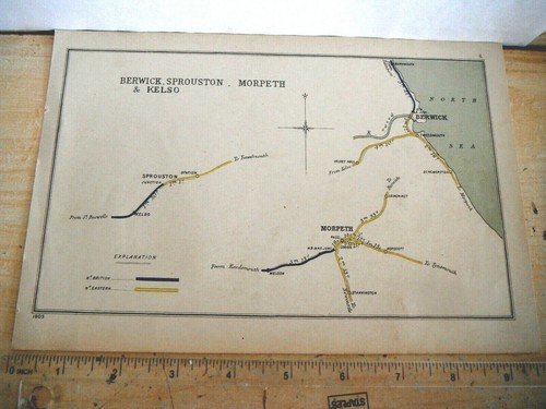 MELDON KELSO TWEEDMOUTH STANNINGTON MORPETH SPROUSTON BERWICK RAILWAY ...