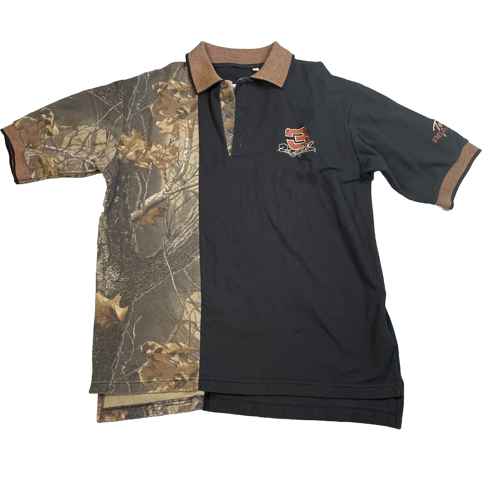 Vintage Camo Realtree Dale Earnhardt Polo Shirt Mens … - Gem