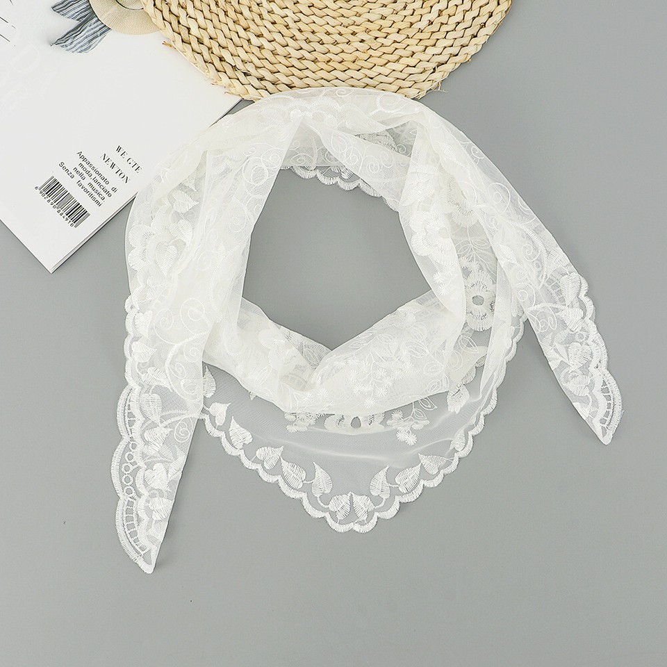 Women Lace Embroidery Catholic Veil Prayer Shawl Bride Church Wedding ...