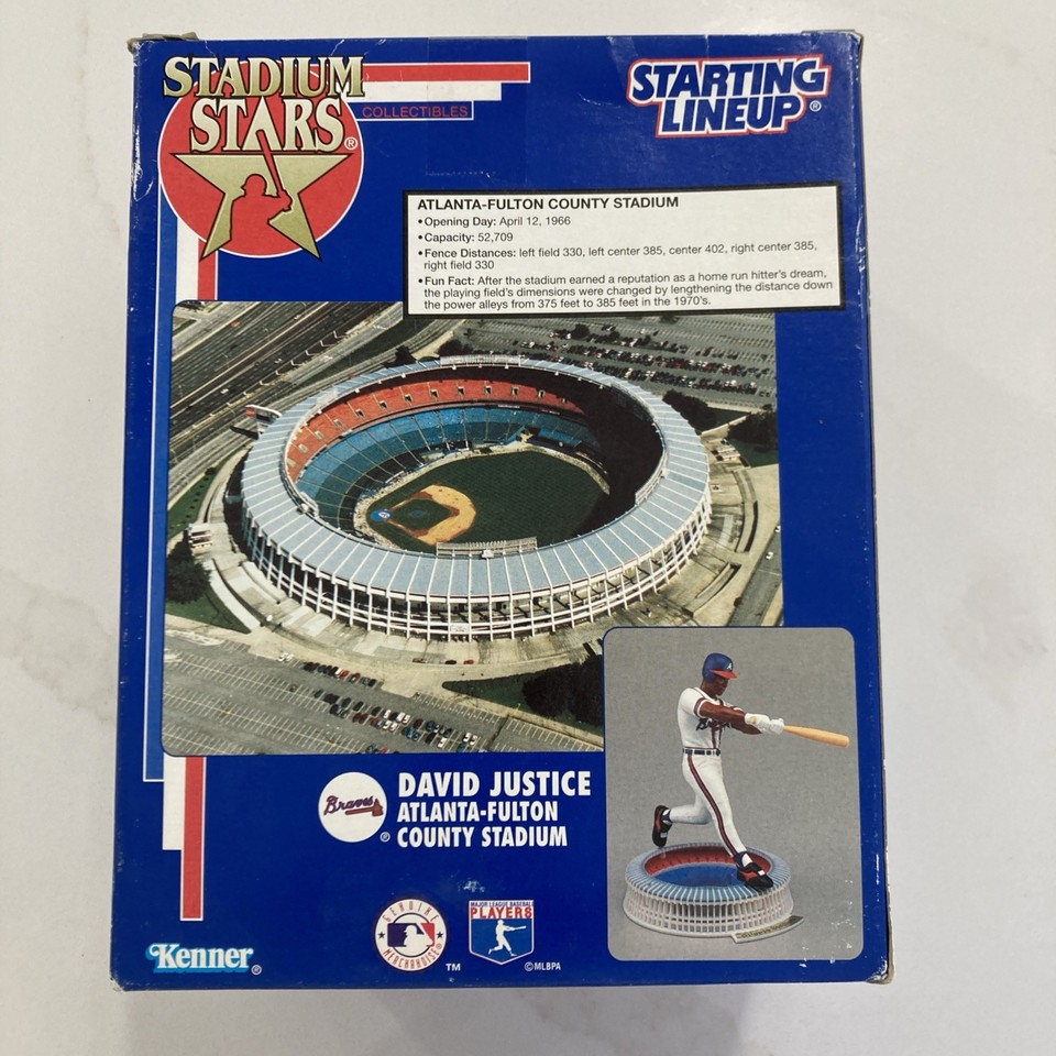 Starting Lineup Stadium Stars David Justice 1995 Kenner Atlanta-Fulton ...