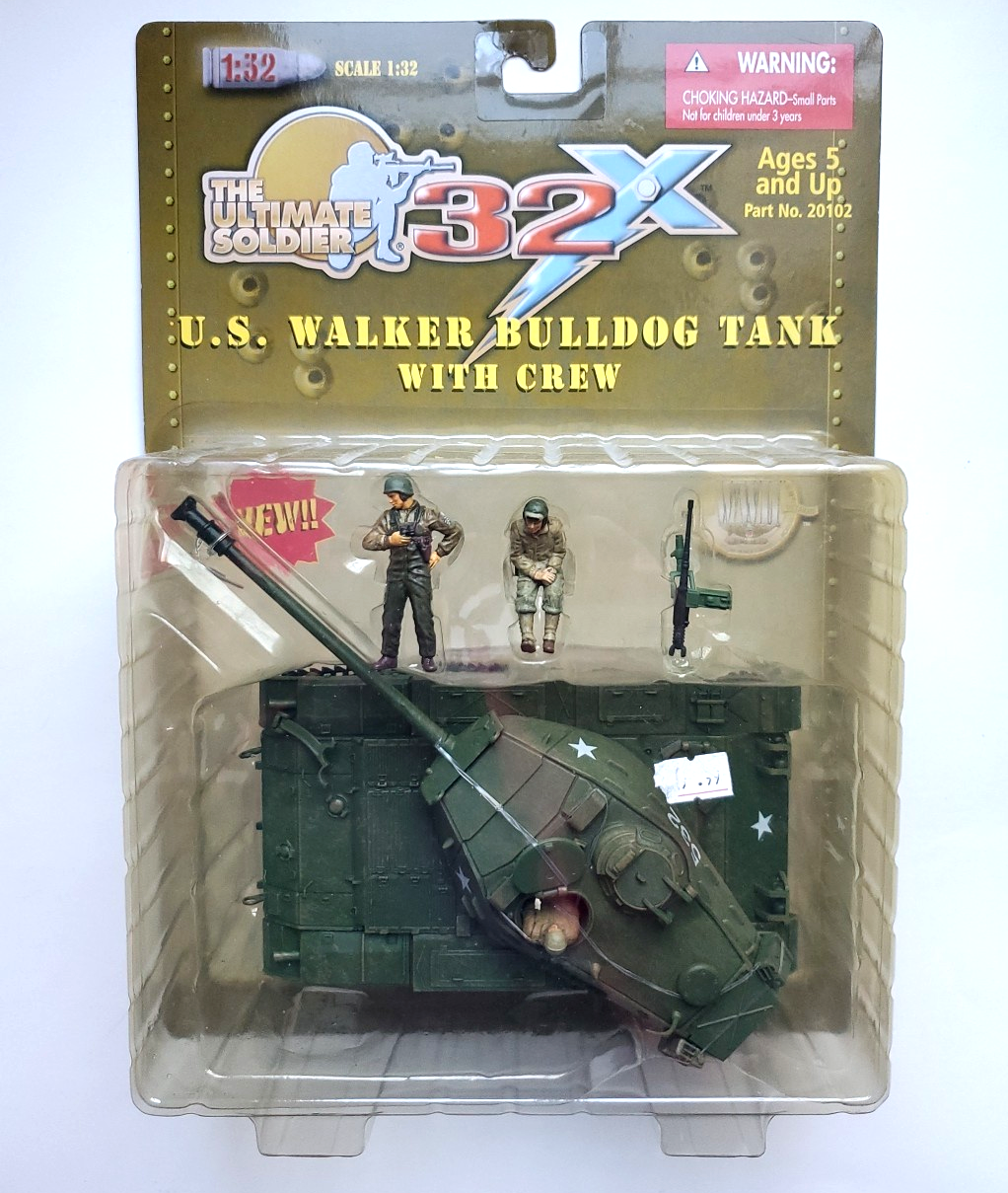 The Ultimate Soldier 1:32 US Walker Bulldog Tank with Crew WWII 32X ...