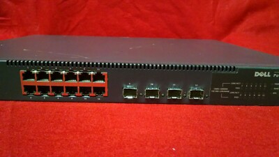 12-Port Gigabit Switch Dell PowerConnect 5212 w/4-Port SFP P/N: 9Y198 ...