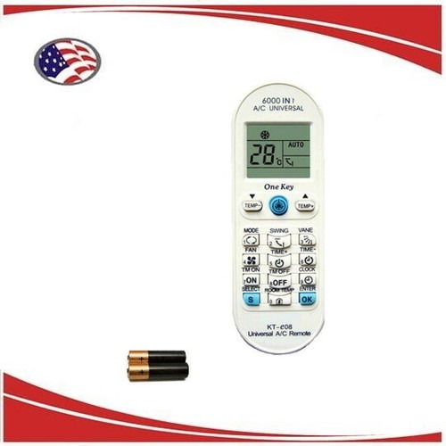 KT-e08 Universal Mini Split Remote Compatible with Fujitsu, Carrier ...