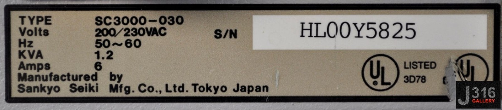 3398 SANKYO SEIKI ROBOT CONTROLLER SC3000-030 | eBay