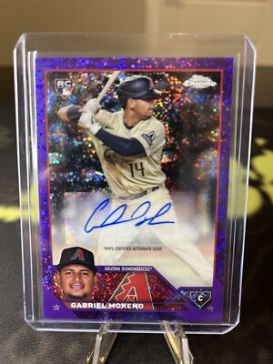 2023 Topps Chrome Update Series #AC-GM Gabriel Moreno Purple Speckle ...