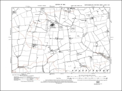Old map of Gateshead Mental Hospital, Northumberland in 1924: 77NW ...