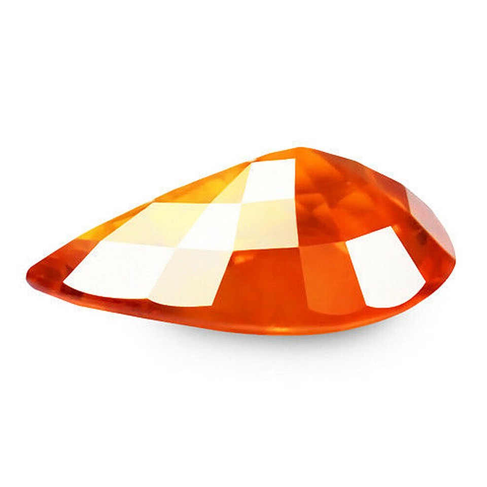 3.74ct Rare Intense Orange yellow Sapphire 100% natural earth mined Sri ...