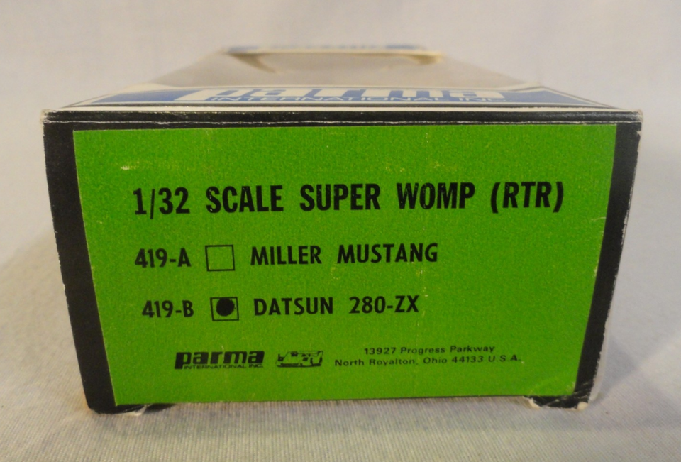 LOOK! OLD VINTAGE 1/24 & 1/32 PARMA SLOT CAR LOT WITH MUSTANG & DATSUN ...